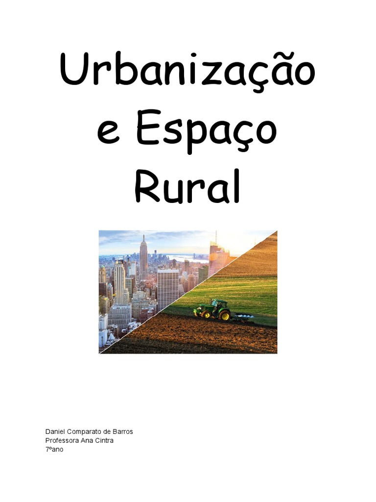 Brasil - Urbanização e Espaço Rural. | PDF | Agricultura | Brasil