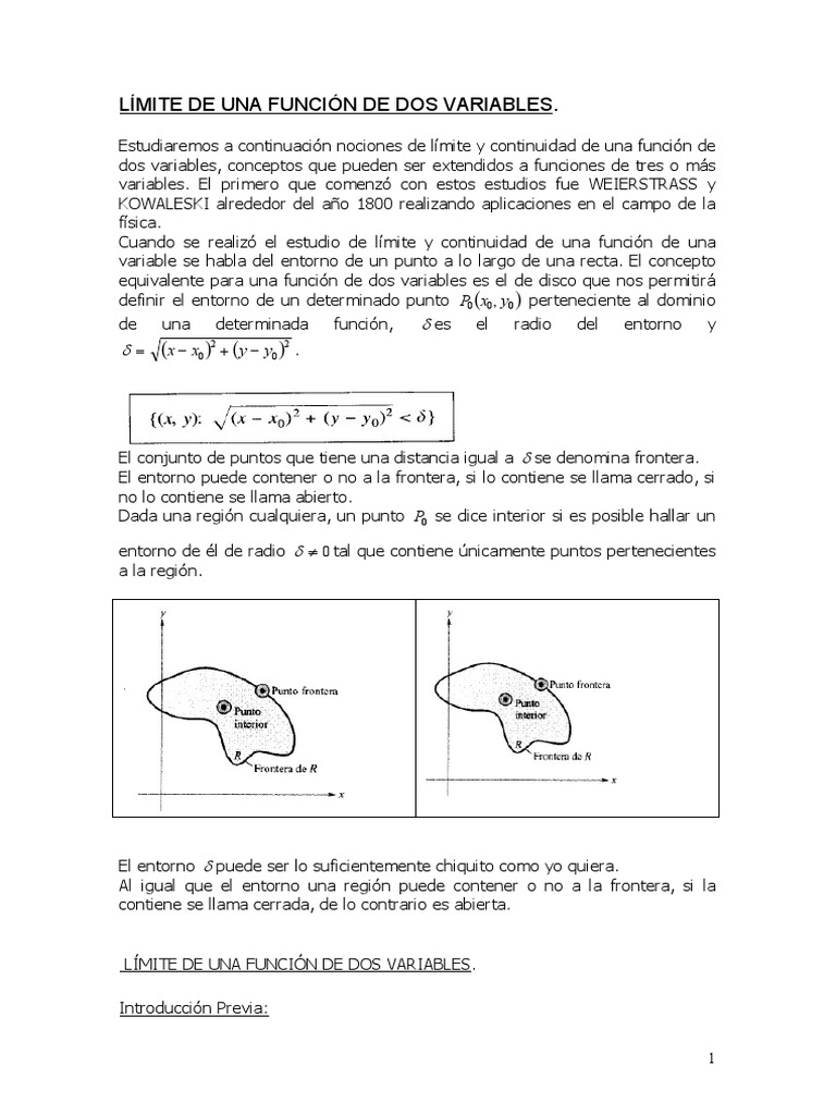Clase 3 Límiete de Una Función de Dos Variables | PDF | Función continua | Función (Matemáticas)