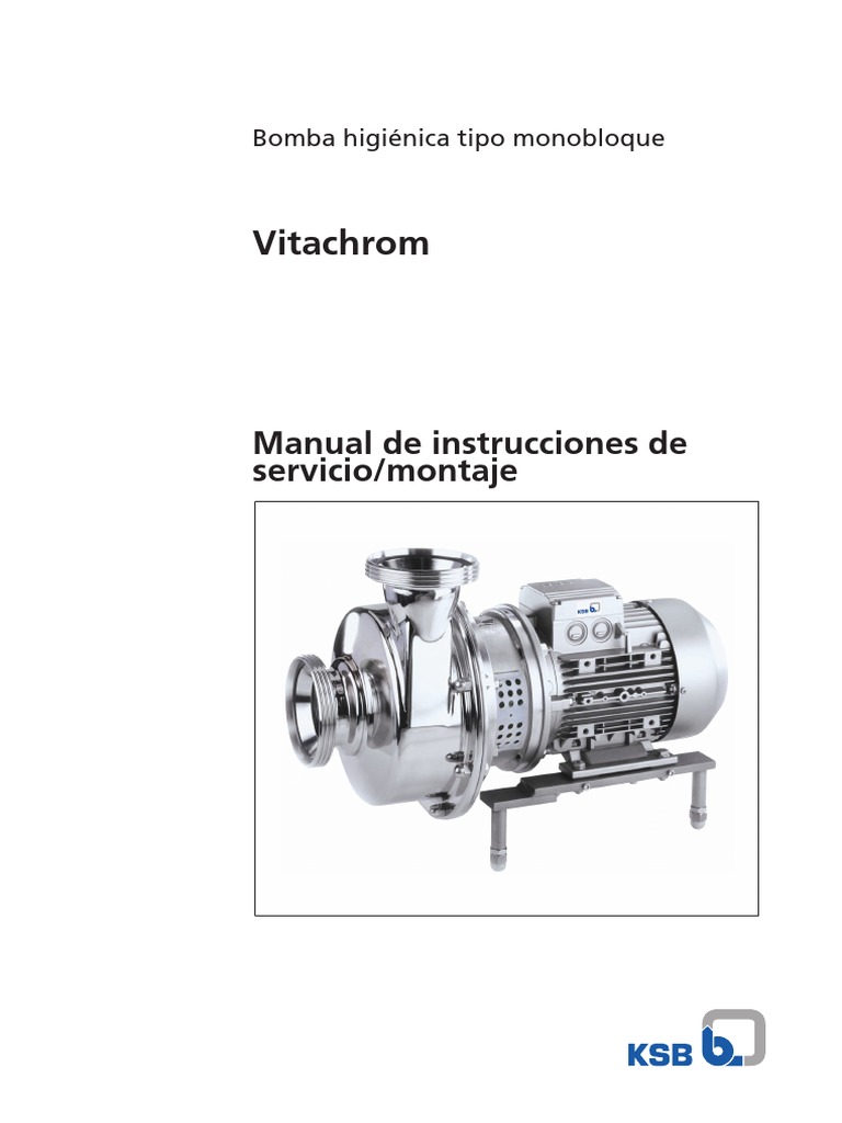 Bombas KSB Vc050 160 | PDF | Bomba | Líquidos