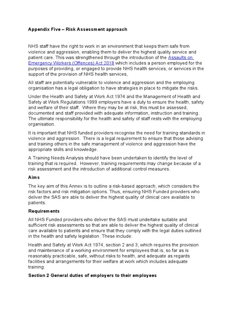 Appendix 5 Risk Assessment Approach | PDF | Risk | Risk Management
