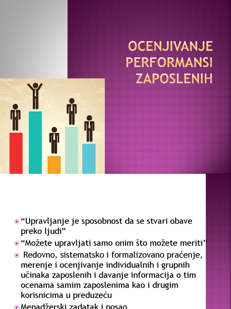 Ocenjivanje Performansi Zaposlenih | PDF