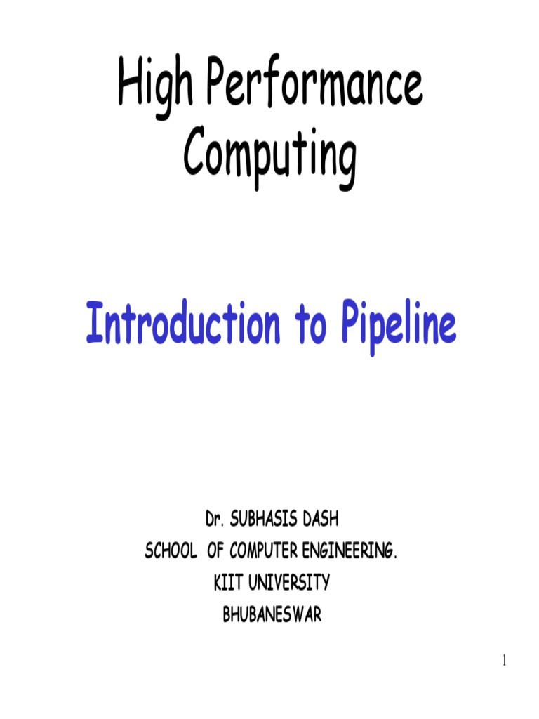 Modle 01 - HPC Introduction To Pipeline | PDF | Central Processing Unit ... Modle 01 - HPC Introduction To Pipeline | PDF | Central Processing Unit ...