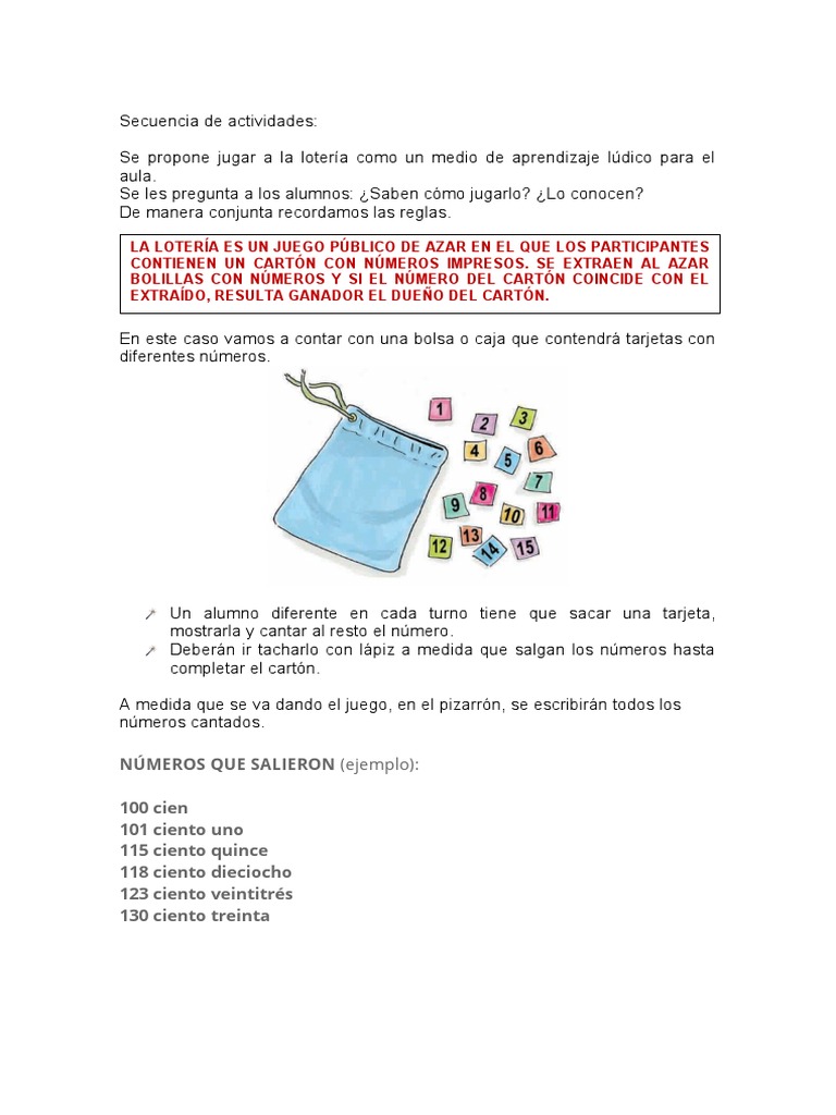 Clase Lotería | PDF