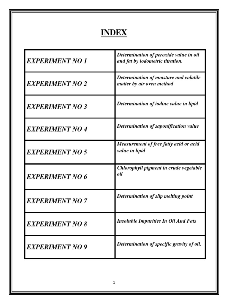 Peroxide Value Determination in Oils | PDF | Fatty Acid | Fat