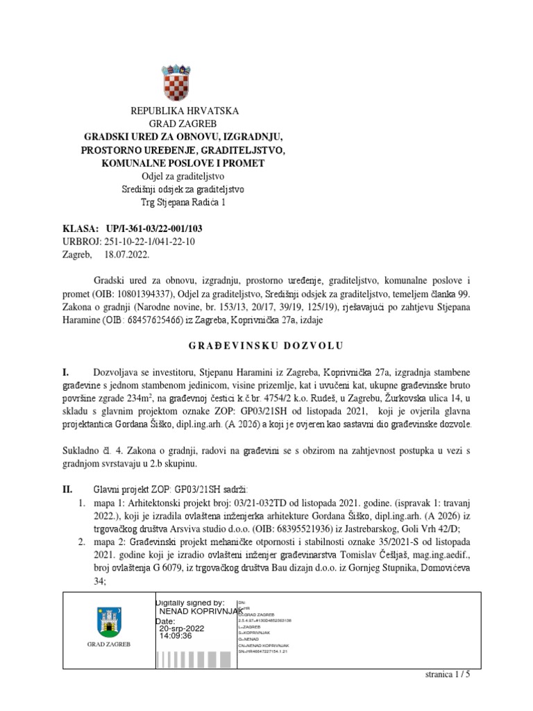 Gradski Ured Za Obnovu, Izgradnju, Prostorno Uređenje, Graditeljstvo ...