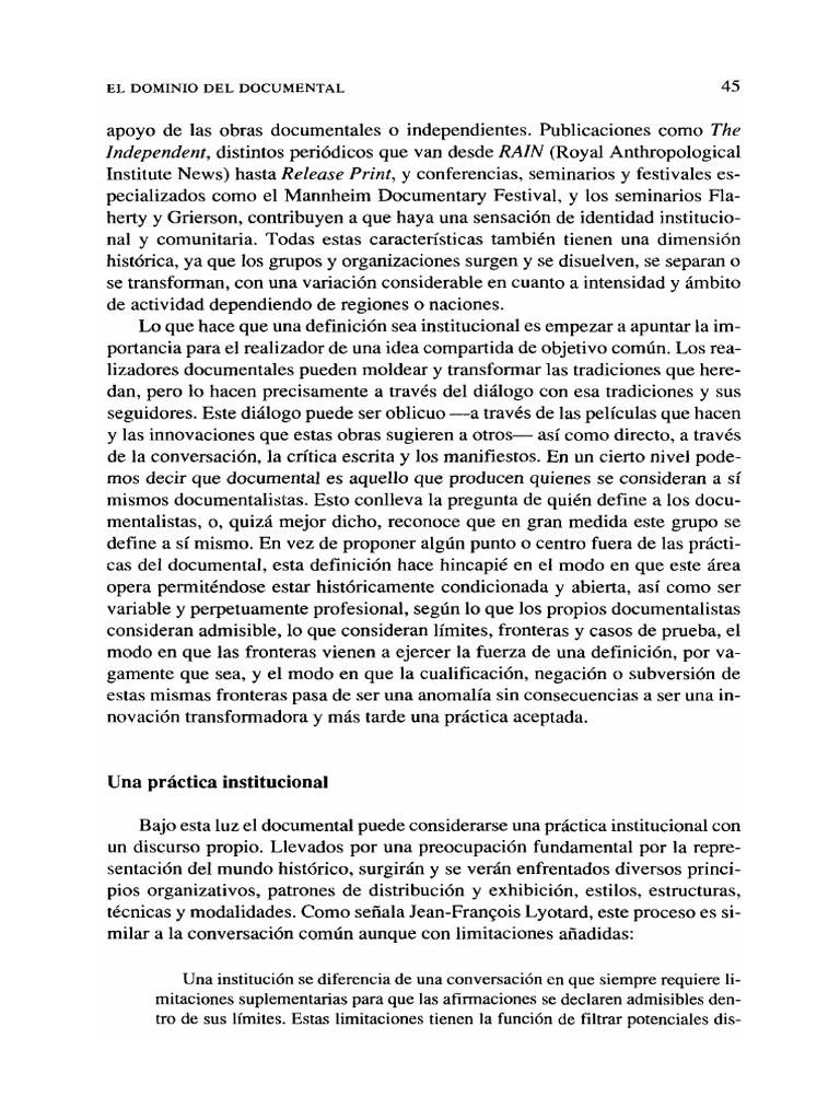 Modalidades y Prácticas del Documental | PDF | Documental | Conocimiento