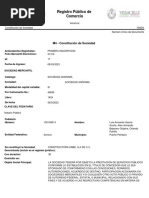 Constitución de Sociedad M4: Forma Precodificada Del Registro Público de Comercio | PDF | Business