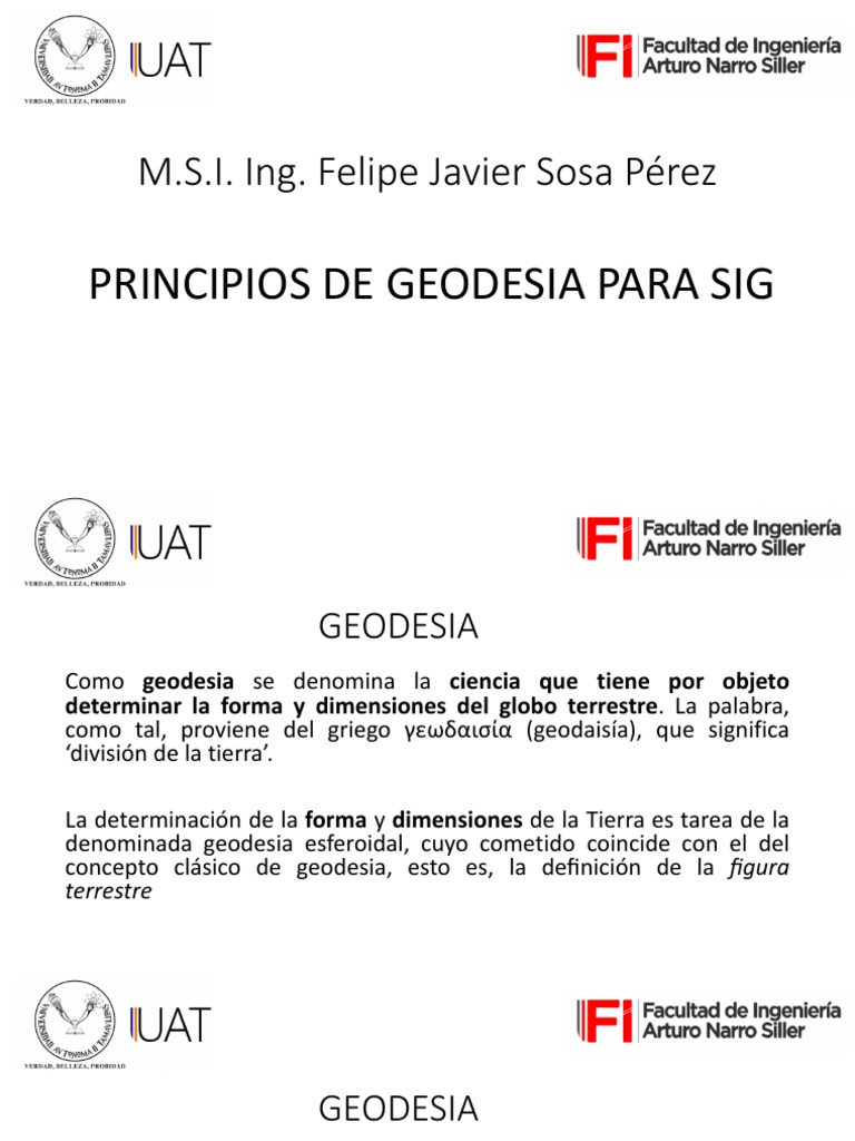 Principios de Geodesia para SIG | PDF | Geodesia | Tecnología geográfica