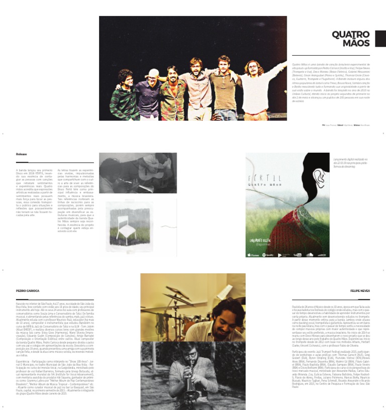 Release Sinopse Cvs Dos Integrantes | PDF | Jazz | Rock (música)