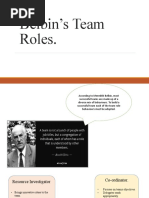 Belbin Self Perception Inventory | PDF | Thought | Cognition