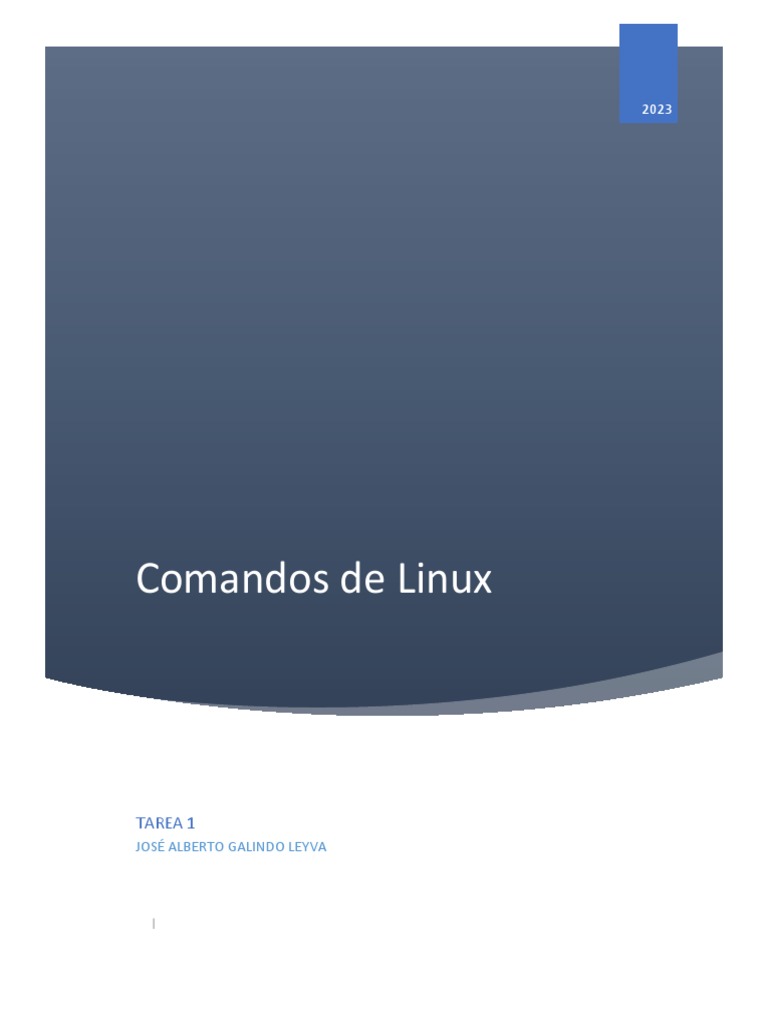 Comandos Linux | PDF | Sistema de archivos | Archivo de computadora