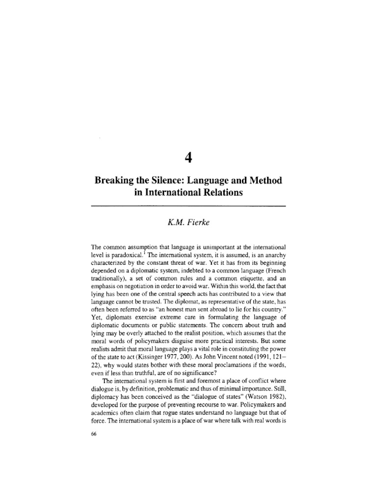 Fierke Breaking The Silence | PDF