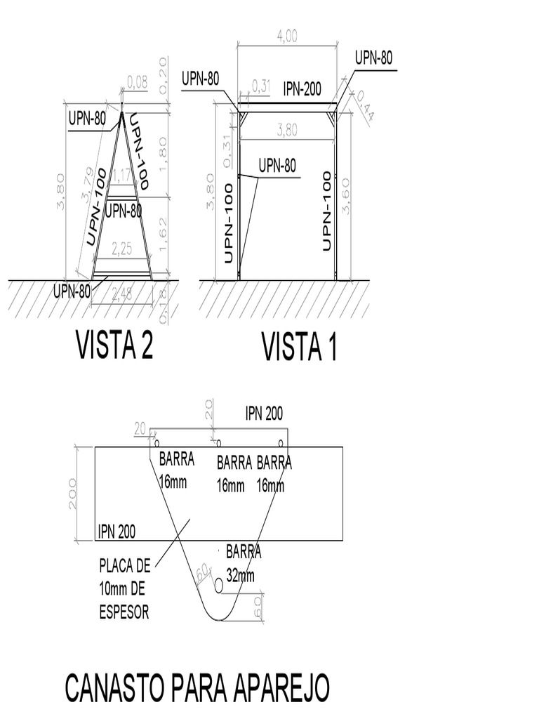 Vista 1 Vista 2: IPN-200 UPN-80 UPN-80 UPN-80 | PDF