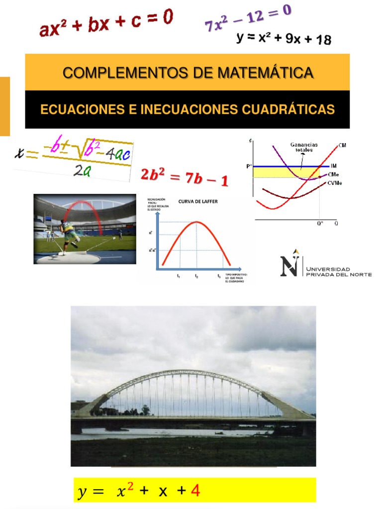 Ec e Inec Cuadráticas - 2021-1 | PDF | Ecuaciones | Ecuación cuadrática