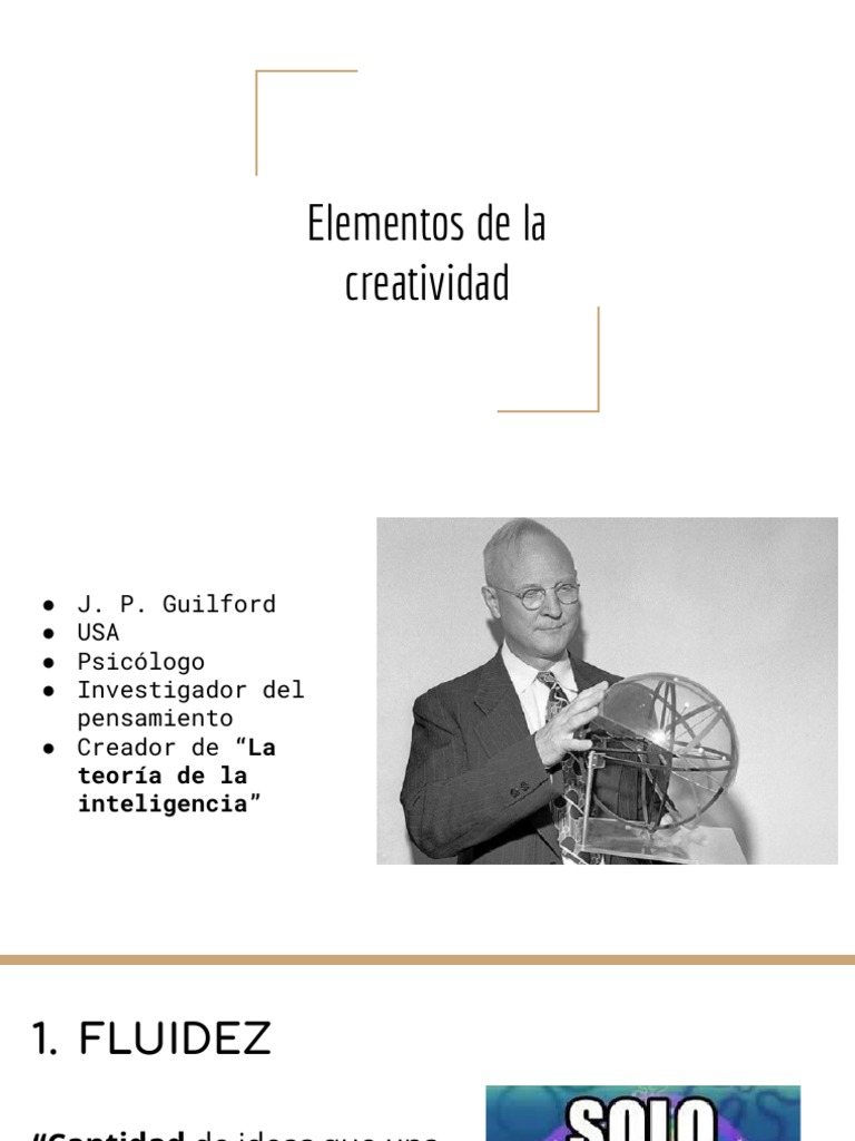 Elementos de La Creatividad - J. P. Guilford | PDF