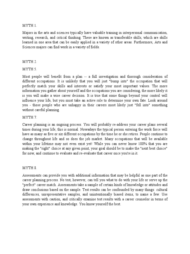 10 Myths Explanation | PDF