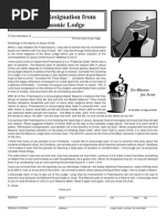 Sample Letter To Demit From The Masonic Lodge or Similar Bodies | PDF ...