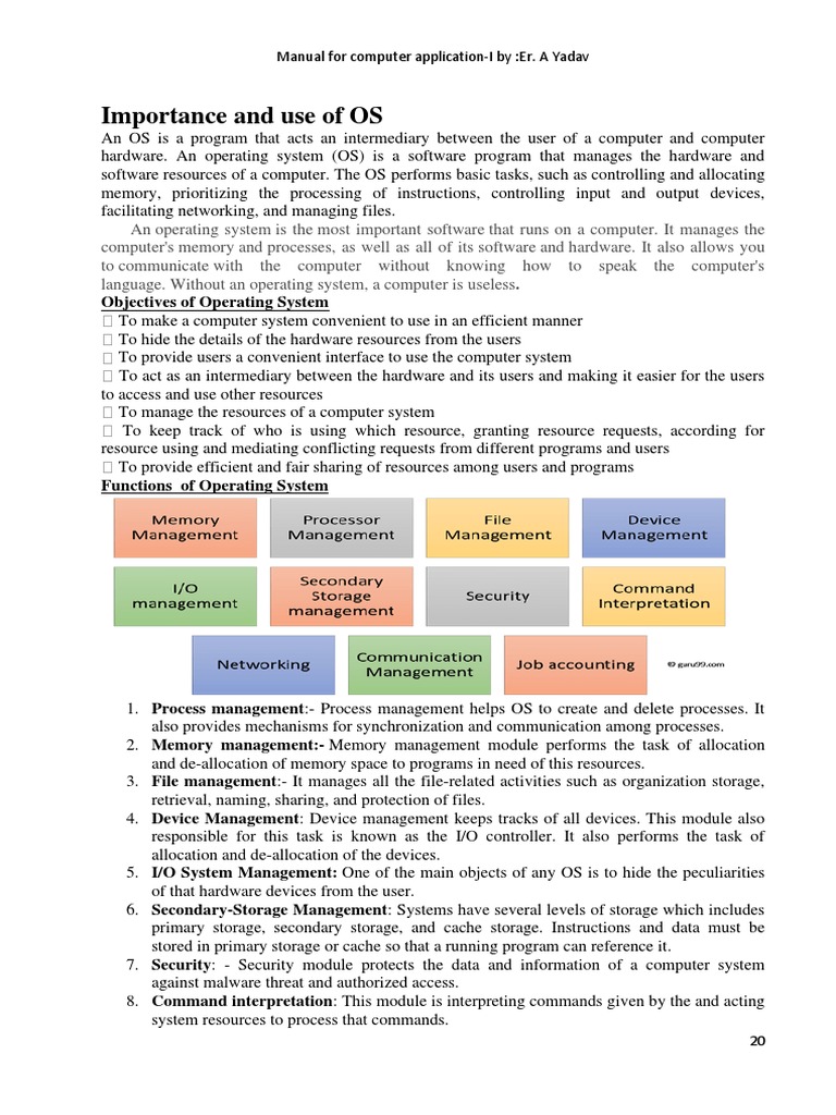 Unit 3. Operating System | PDF | Operating System | Graphical User Interfaces