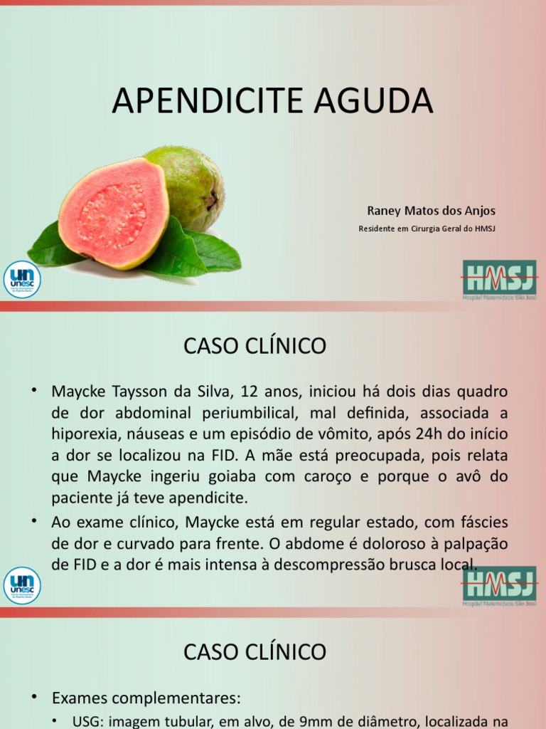 Diagnósticos diferenciais para apendicite aguda | PDF | Especialidades ...