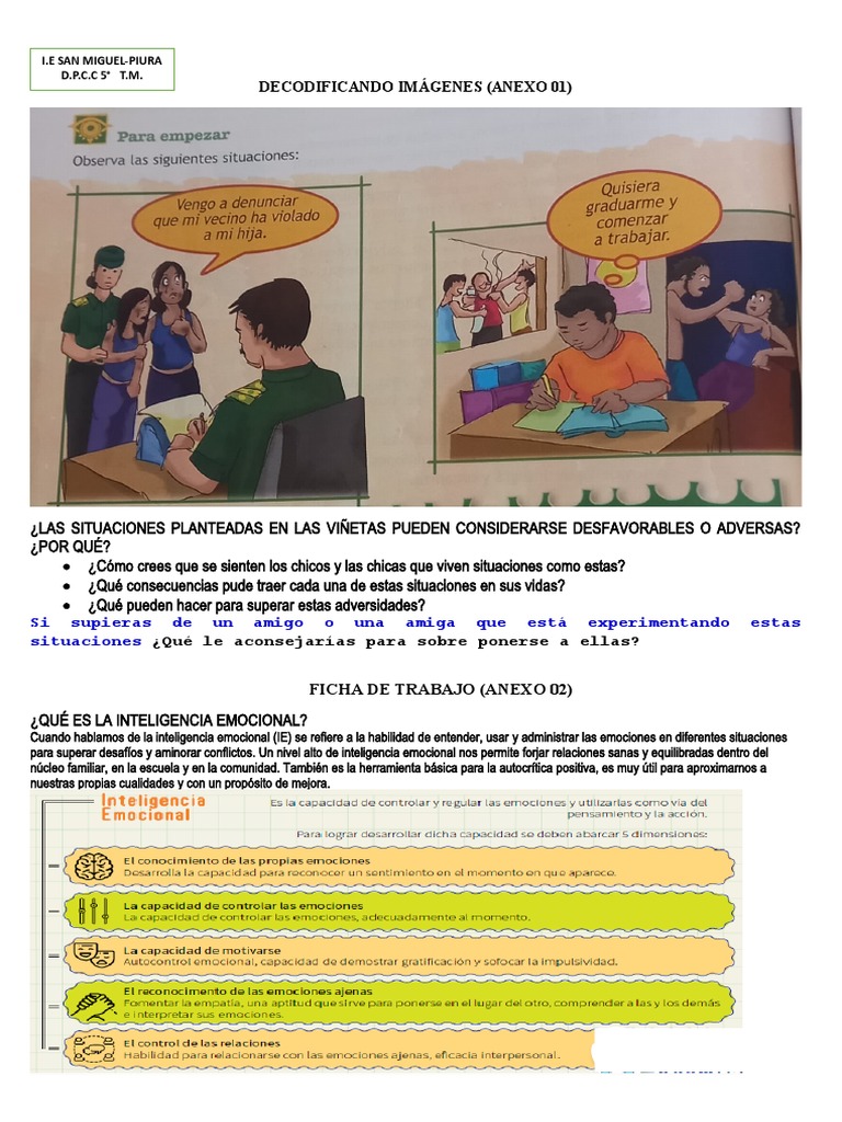 Material DPCC 5-Como Superar Algunas Emociones Que Nos Han Marcado en Nuestra Vida | PDF | Las ...