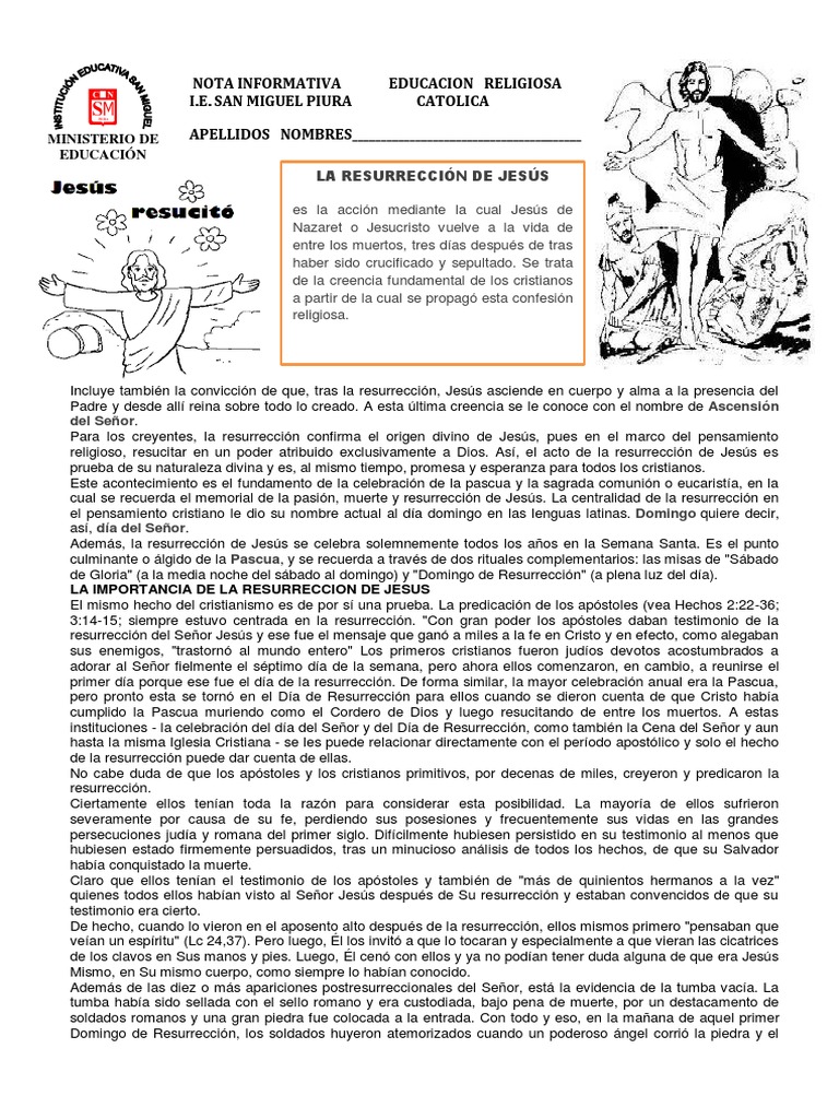 Jesus Muerto y Resucitado | PDF | La resurrección de Jesús | Jesús