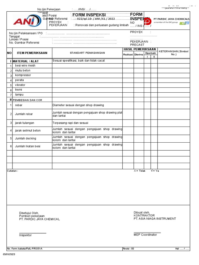 Laporan Quality Control Proyek Jalan | PDF