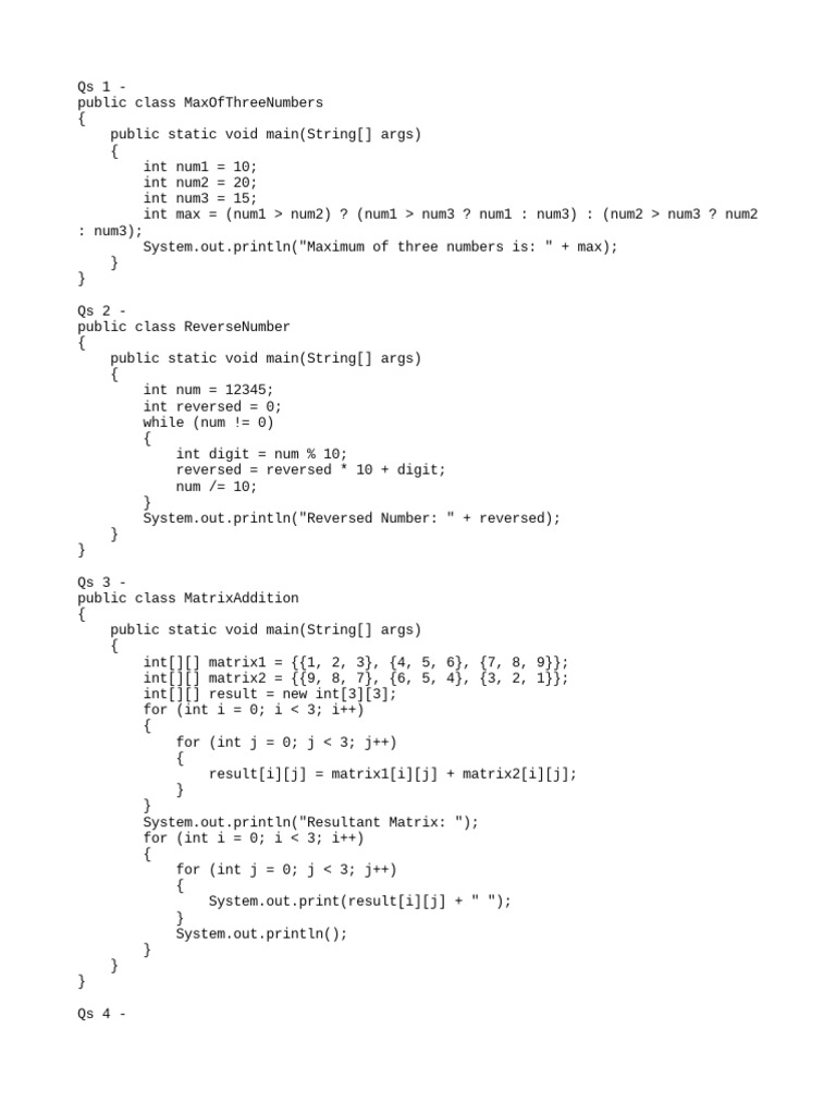 Java Labmanual | Download Free PDF | Area | Length Java Labmanual | Download Free PDF | Area | Length