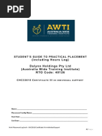 Work Placement Log Book - CHC33015 Certificate III in Individual ...