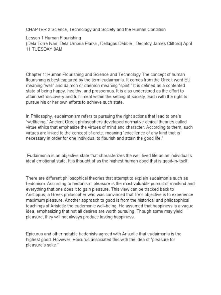 STS Report | PDF | Happiness | Value (Ethics)