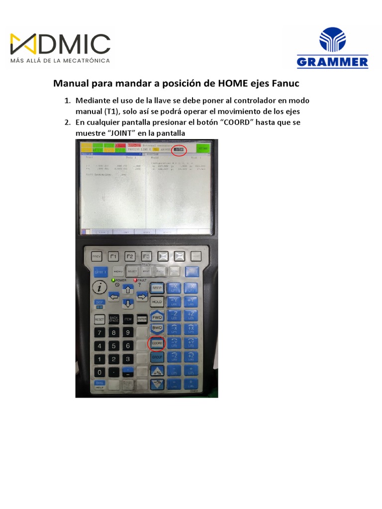 Fanuc Robot Home Position Guide | PDF