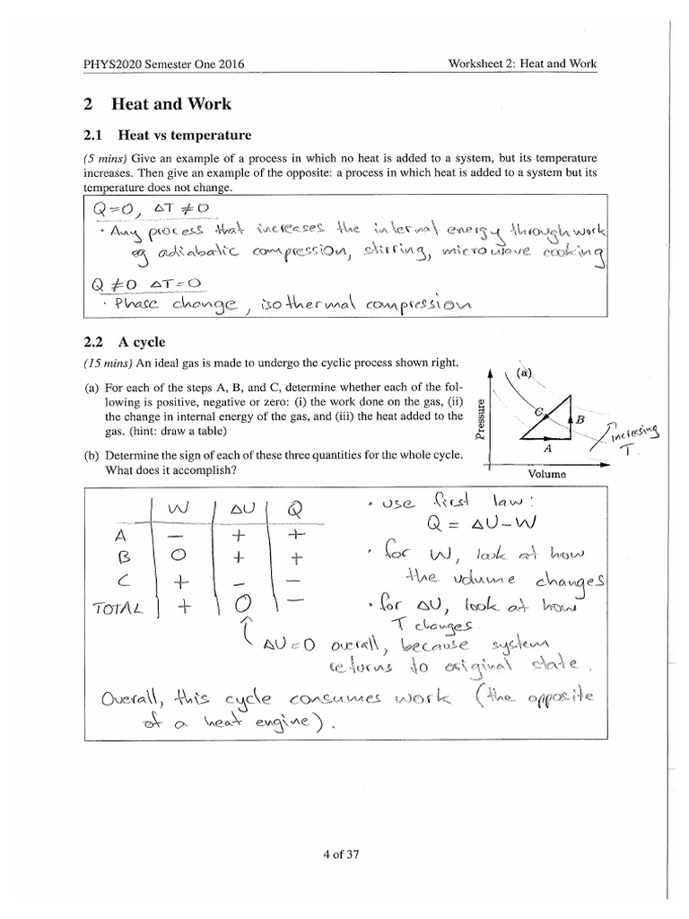 Worksheet 2 Solutions | PDF
