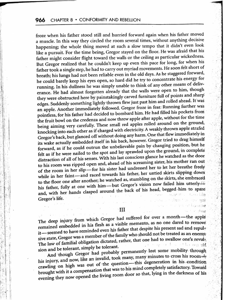 Metamorphosis CH 3 | PDF