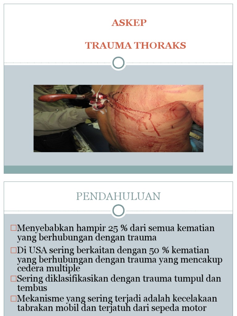 ASKEP TRAUMA THORAX Baru | PDF