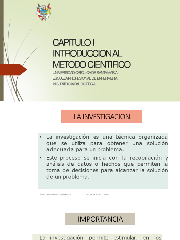 Capitulo I Introduccion Al Metodo Cientifico | PDF | Viruela | Método científico