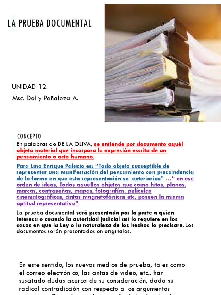 La Prueba Documental | PDF | Justicia | Crimen y violencia