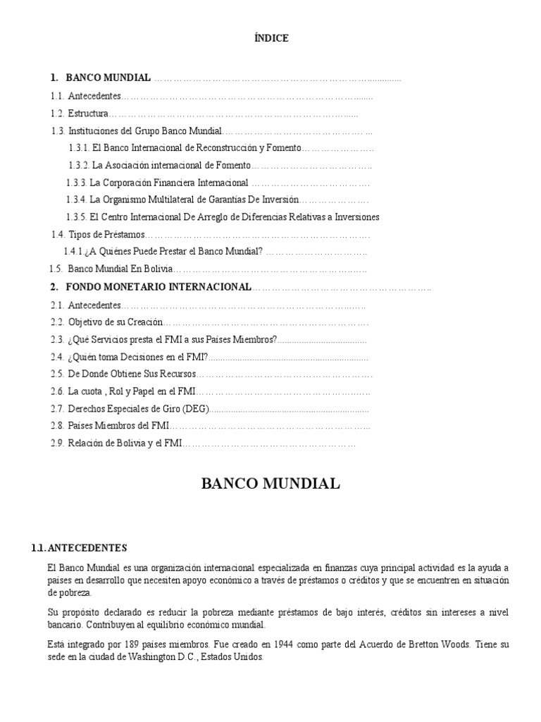 Comercio BM y Fmi Grupo 03 Comercio | PDF