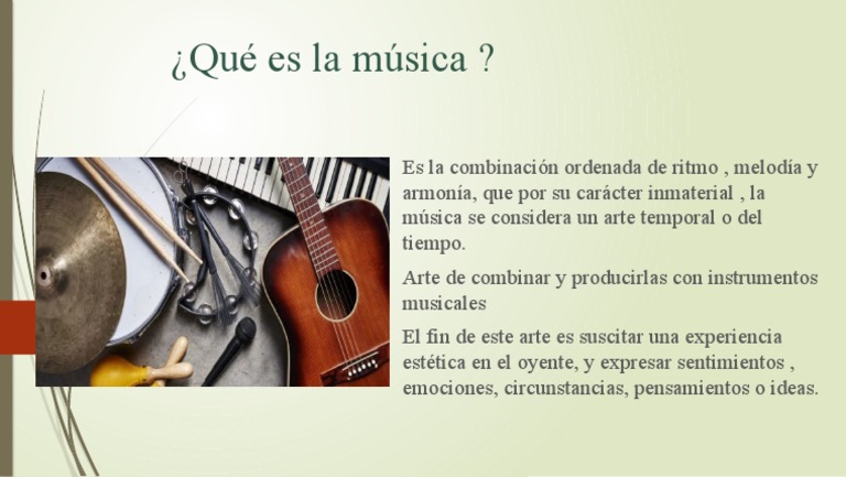 Definición de La Música | PDF