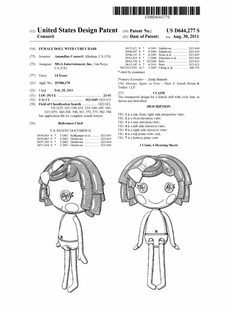 United States Design Patent (10) Patent No.: US D644,277 S | PDF ...