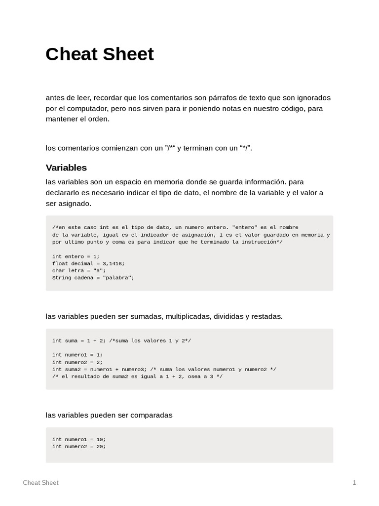 Guía rápida de programación básica en Arduino | PDF | Tipo de datos ... Guía rápida de programación básica en Arduino | PDF | Tipo de datos ...