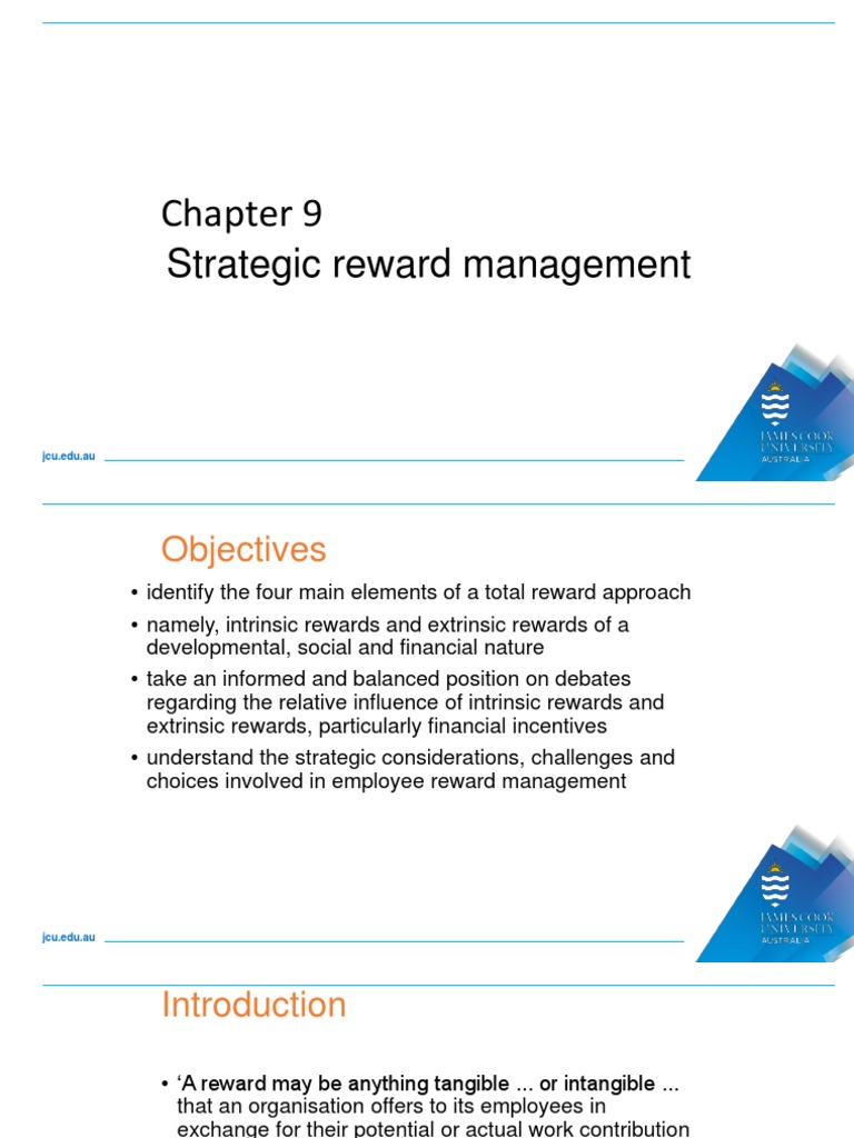 Topic 9 Strategic Reward Management BX2051 | PDF | Incentive | Motivation