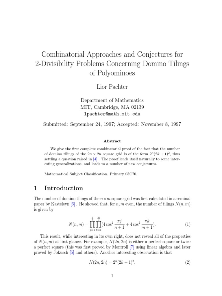 1314-PDF File-1393-1-10-20120117 | PDF | Recurrence Relation | Combinatorics