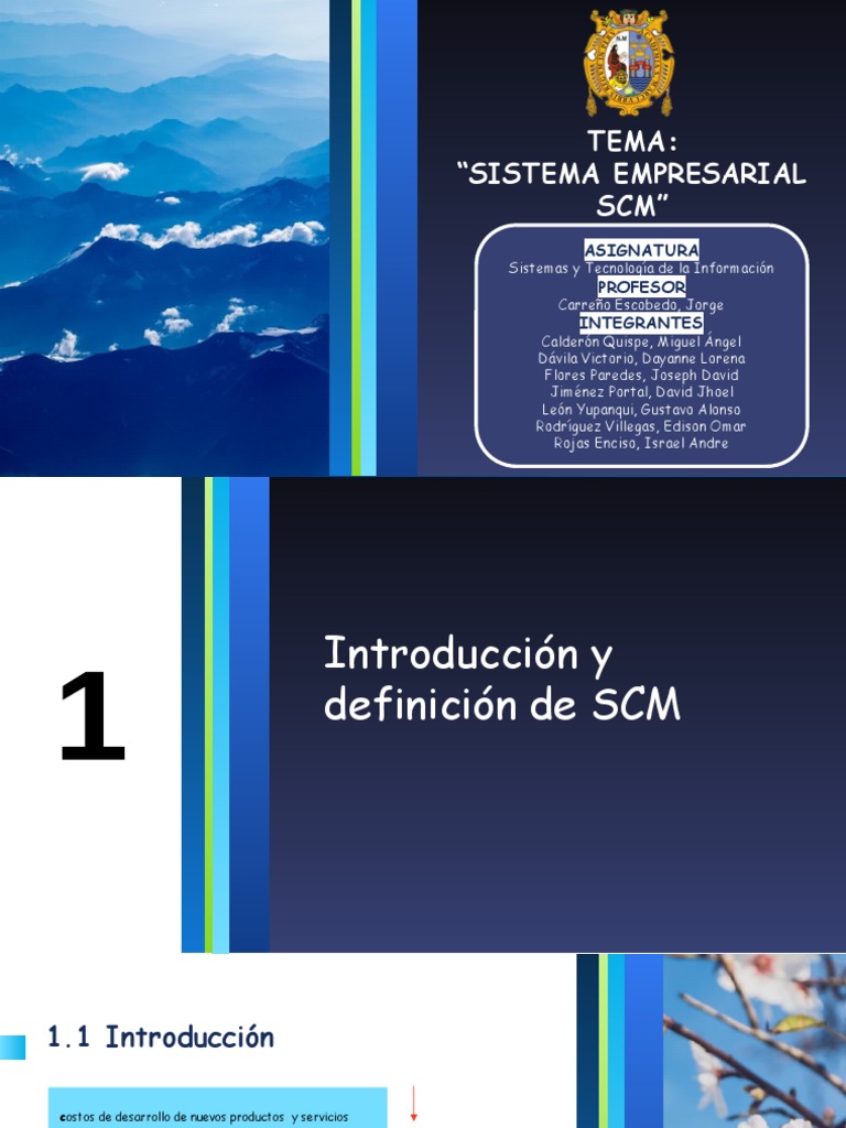 SCM Sistema Empresarial Gestión Cadena Suministro | PDF | Gestión de la ...