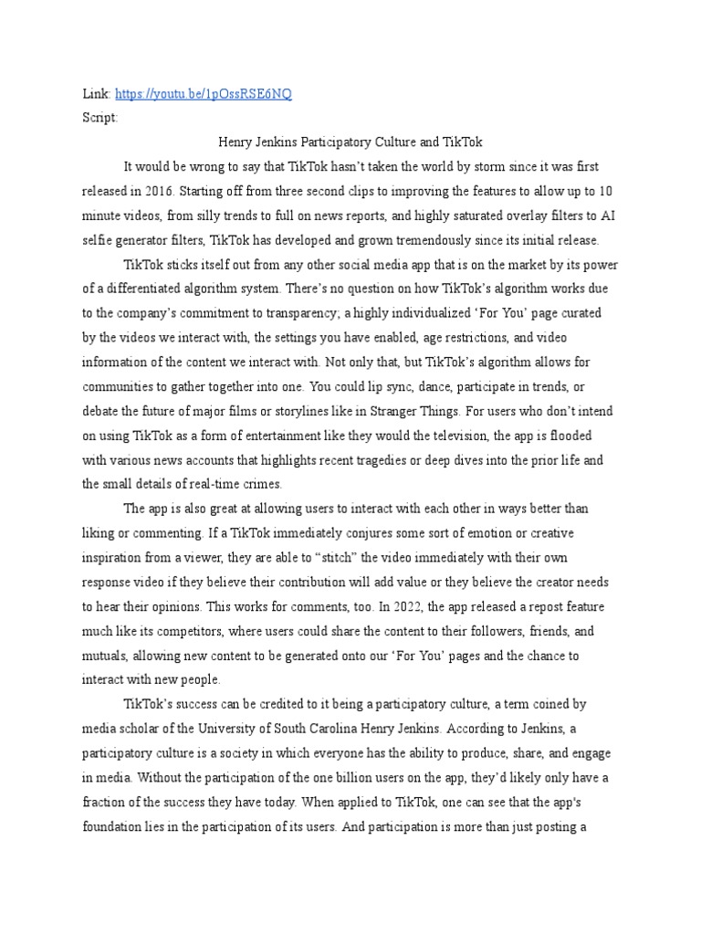 Youtube Project Script References | PDF | You Tube | Computing