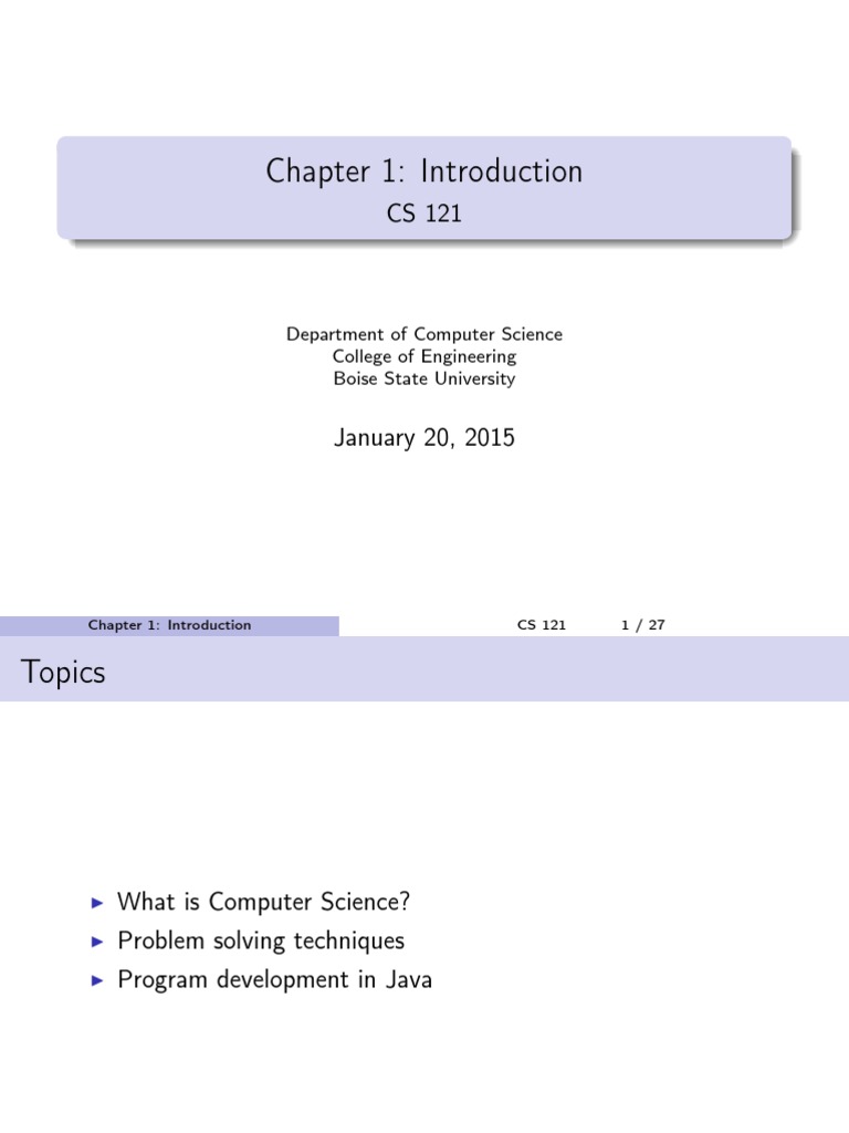 Computer Science Module 1 | PDF | Computer Programming | Programming