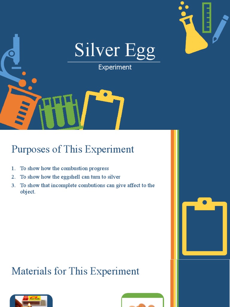 Silver Egg Experiment Explained | PDF