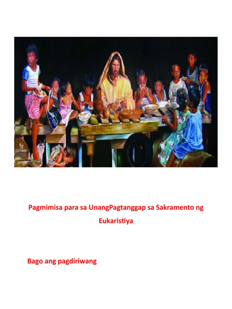 Pagmimisa para Sa UnangPagtanggap Sa Sakramento NG | PDF
