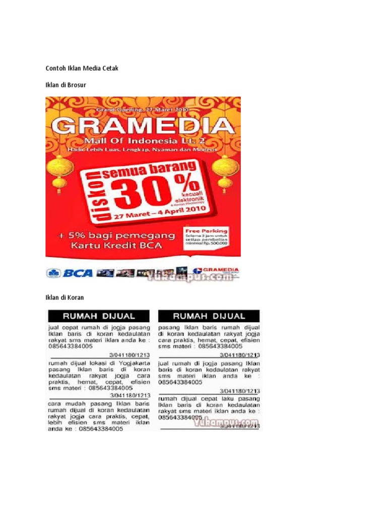 Contoh Iklan | PDF