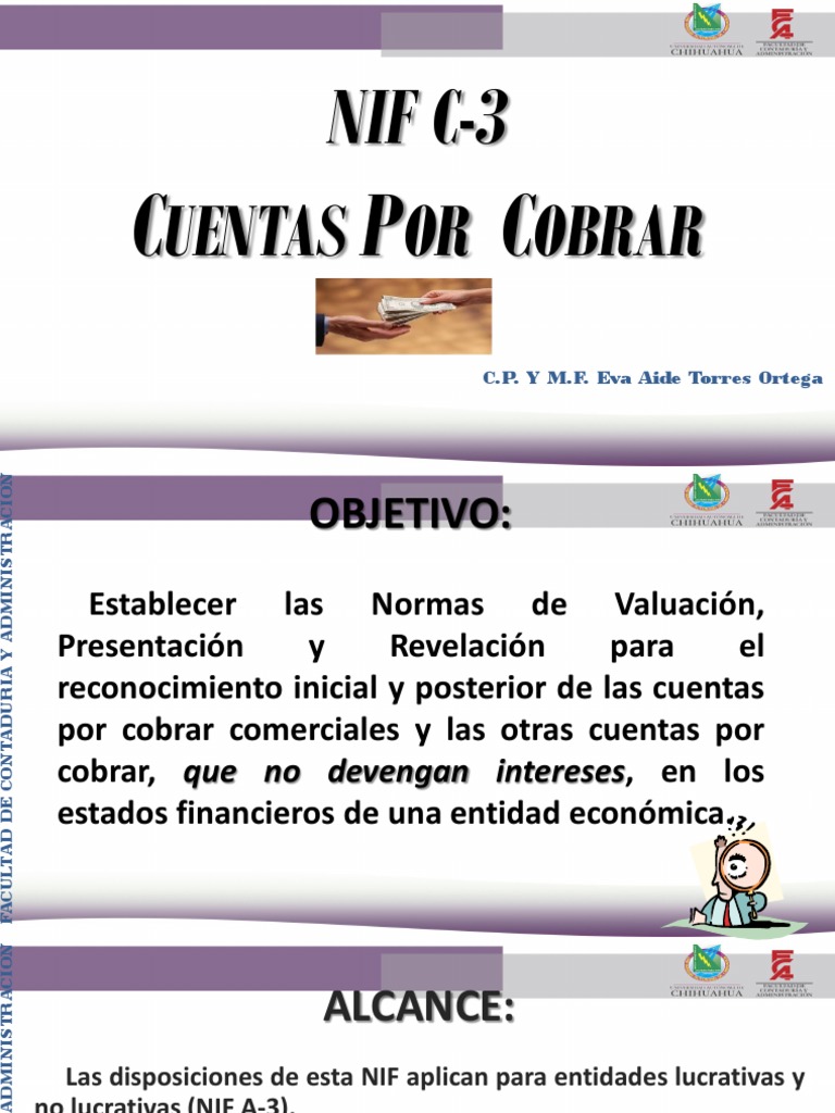 NIF C-3 Cuentas Por Cobrar (2018) Alumnos | PDF | Moneda | Valoración ...