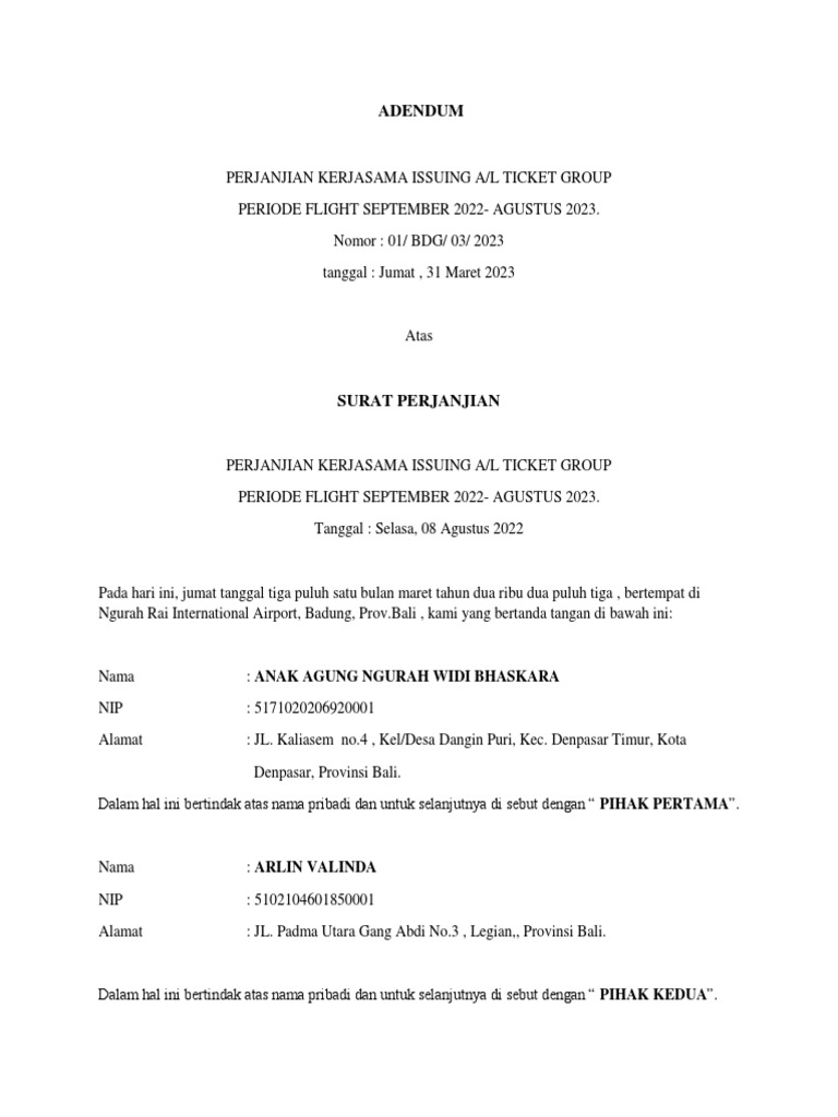ADENDUM | PDF