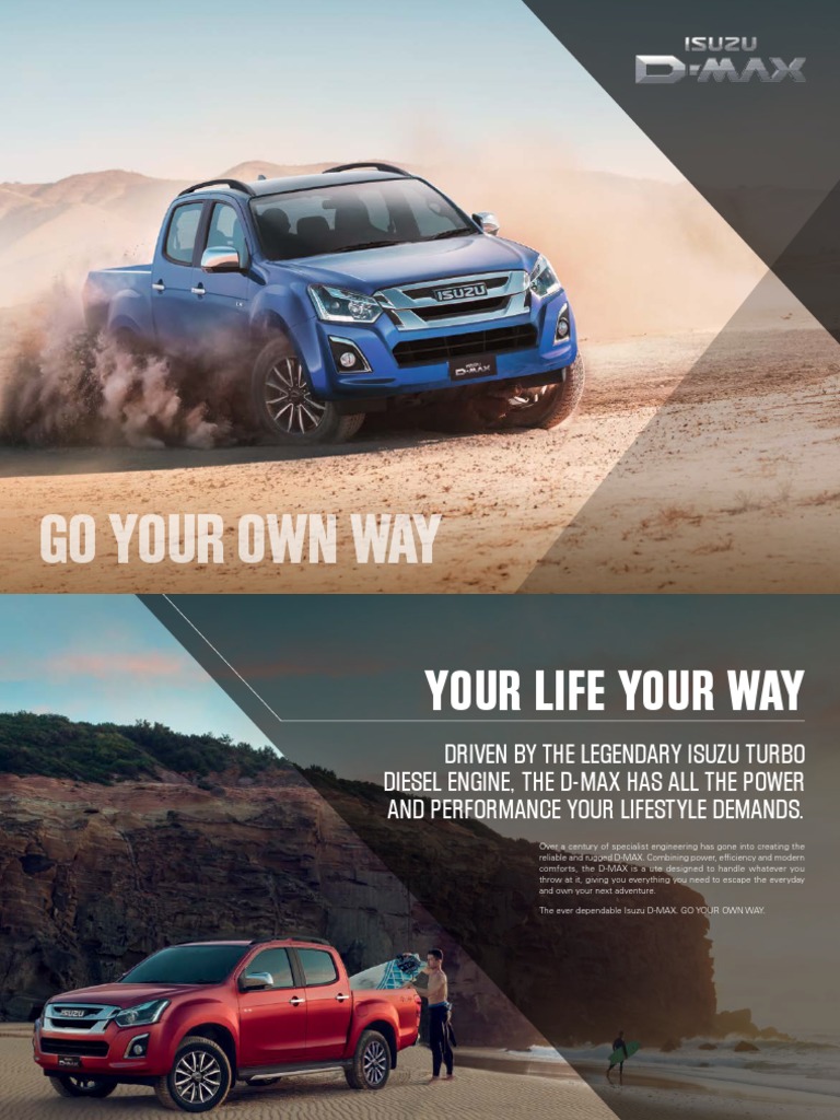 Isuzu D Max Brochure | PDF | Fuel Economy In Automobiles | Truck